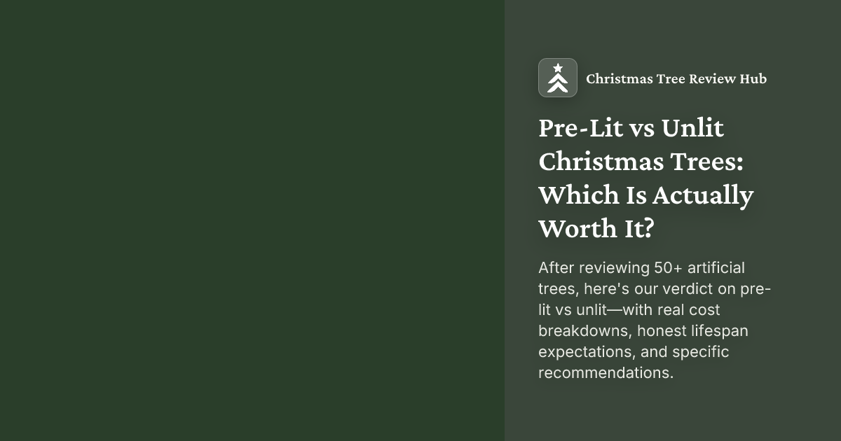 Pre-Lit vs Unlit Christmas Trees: Which Is Actually Worth It? — Blog ...